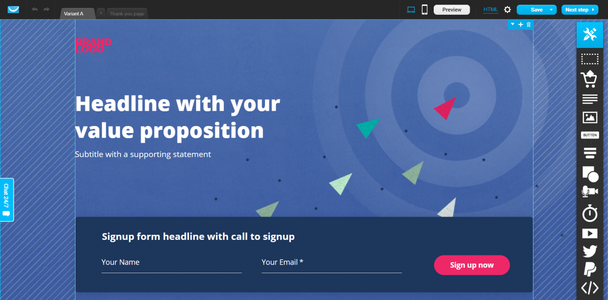 GetResponse Landing Page Builder Review - ClickyDrip