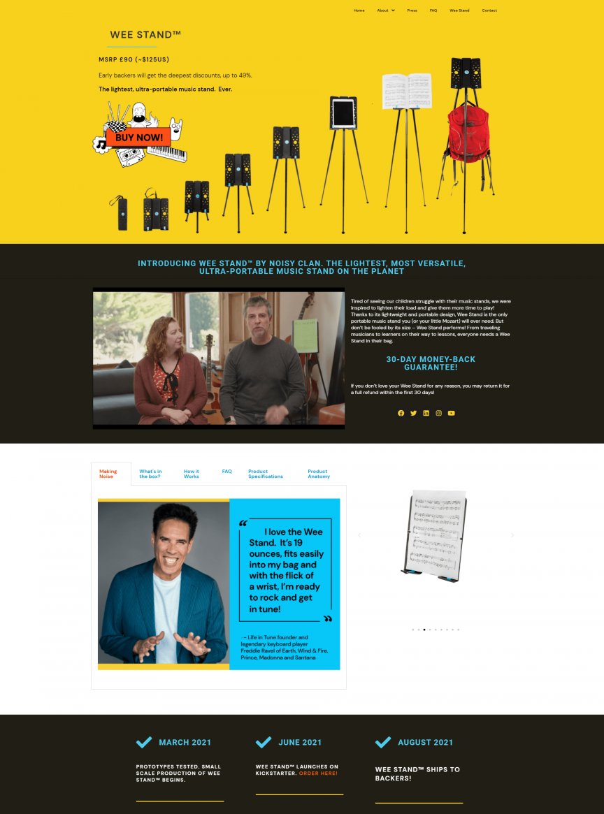 15 Kickstarter Prelaunch Landing Page Examples For Inspiration