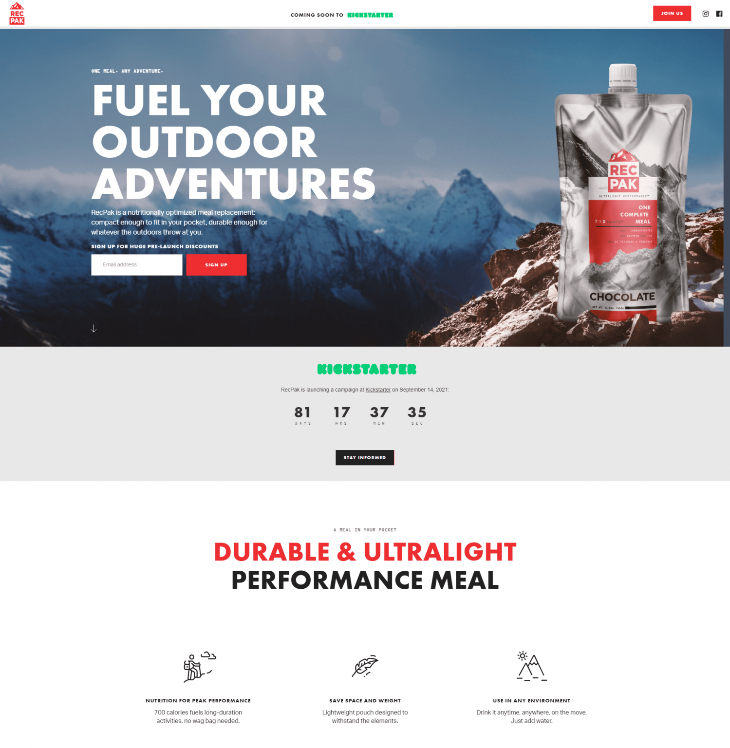 15 Kickstarter Prelaunch Landing Page Examples For Inspiration