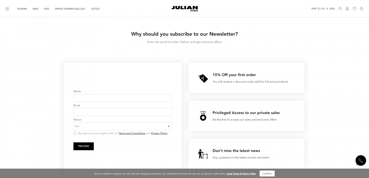 21 Newsletter Landing Page Examples for Inspiration | ClickyDrip