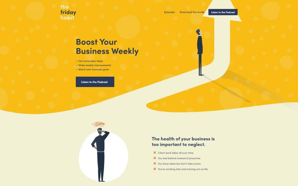 17 Podcast Landing Page Examples for Inspiration | ClickyDrip