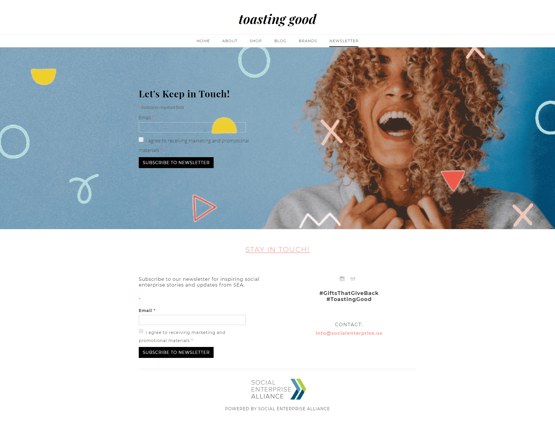 Newsletter Landing Page Template
