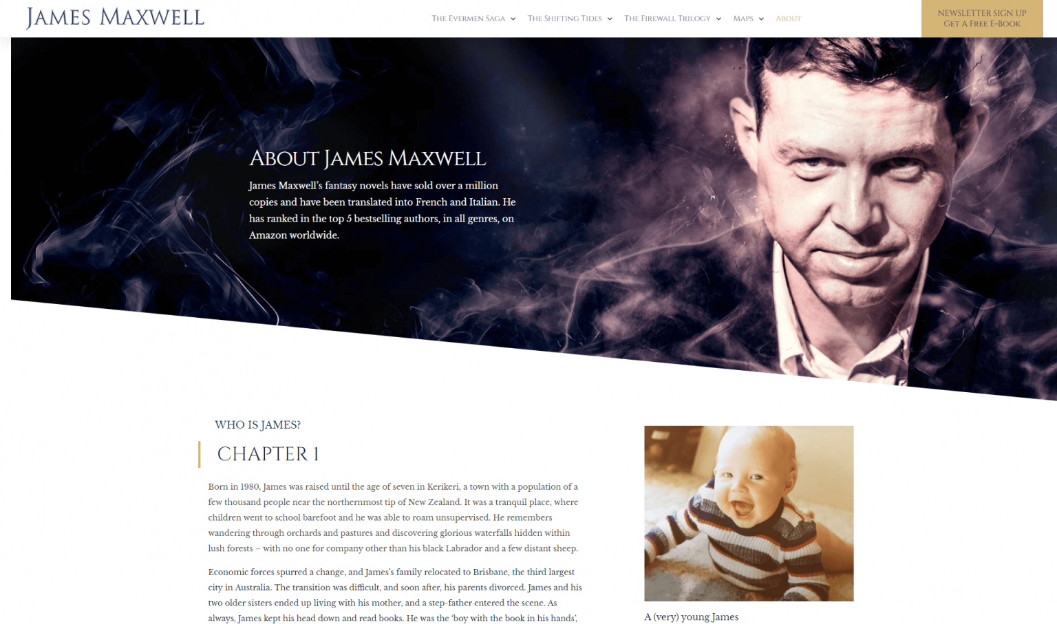 23 Author Landing Page Examples for Inspiration | ClickyDrip