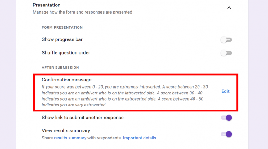 How to Make a Personality Quiz on Google Forms