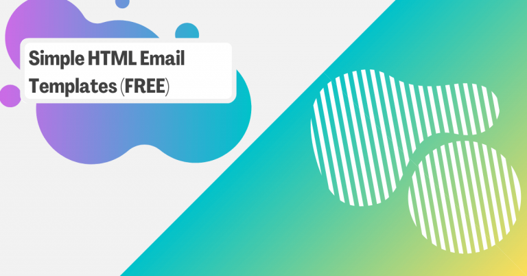 13 Simple HTML Email Templates (FREE) - ClickyDrip