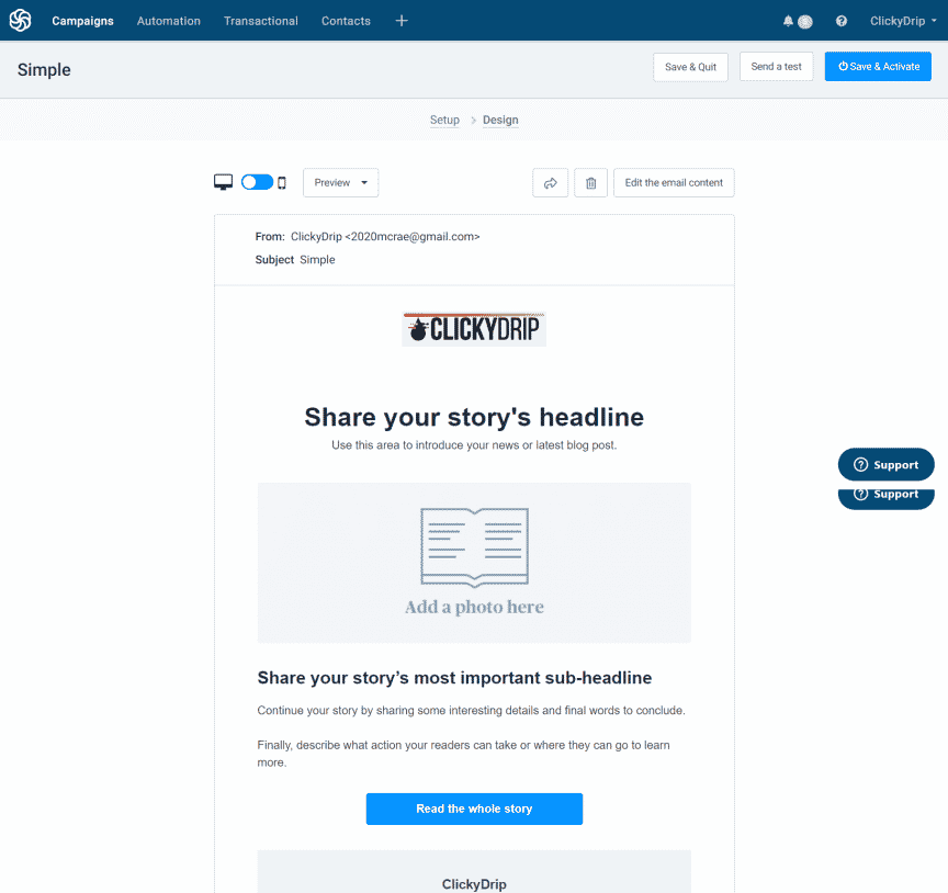 13 Simple HTML Email Templates (FREE) - ClickyDrip